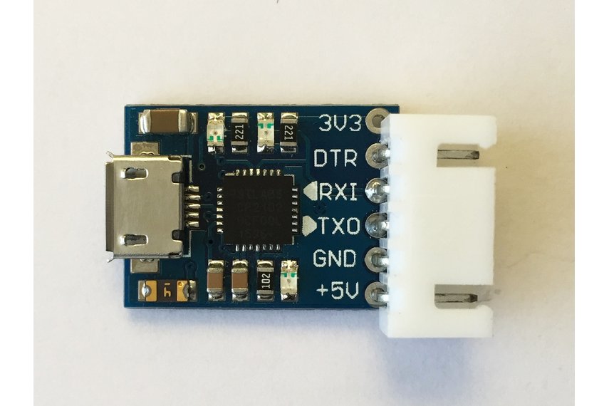CP2102 USB 2.0 to TTL Serial Converter from FuzzyStudio on Tindie