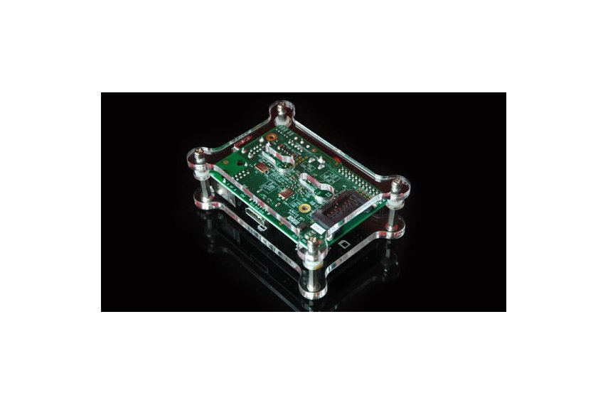 Raspberry Pi Open Clear Case Kit - Wall Mountable from RaspberryPiCafe on Tindie