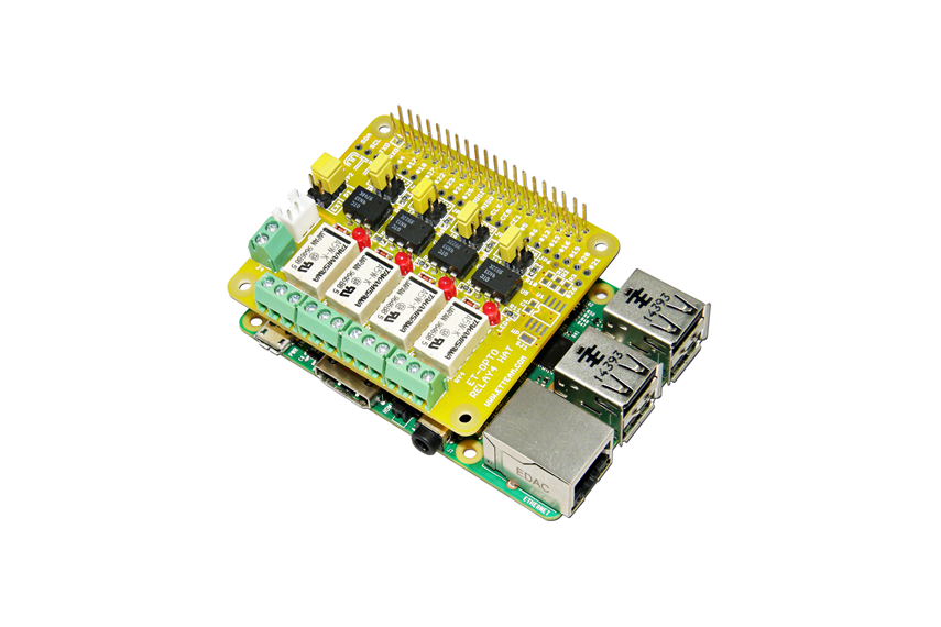 Opto RELAY4 For Raspberry Pi from Micro4you on Tindie