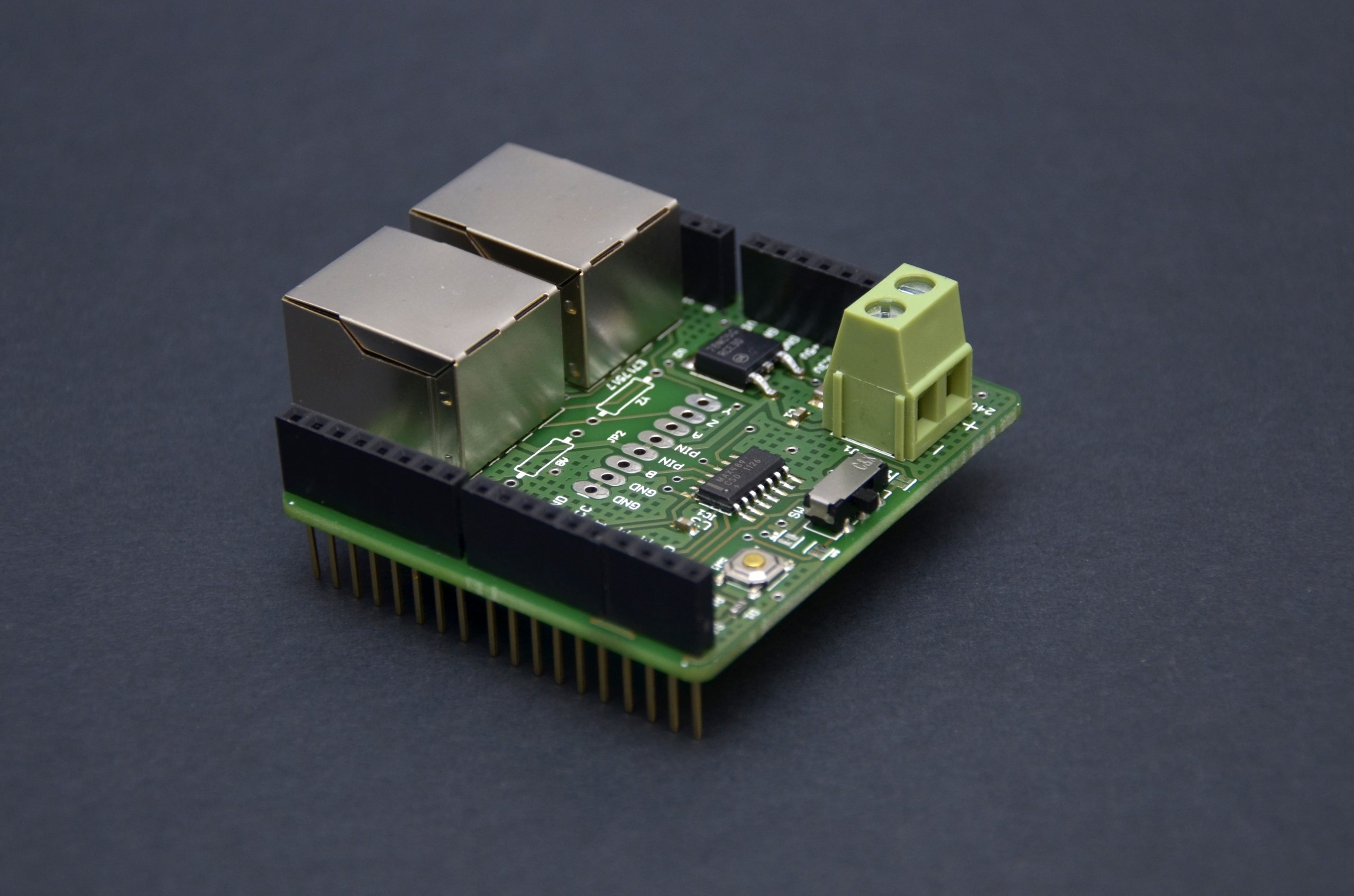 Arduino Rs485 Shield Rj45 Bus Powered From Krekr On Tindie