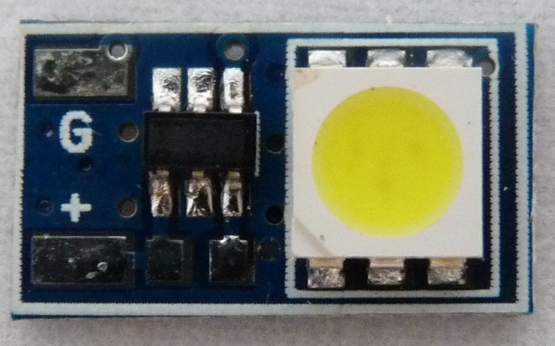 12V Warm white LED module from jap on Tindie