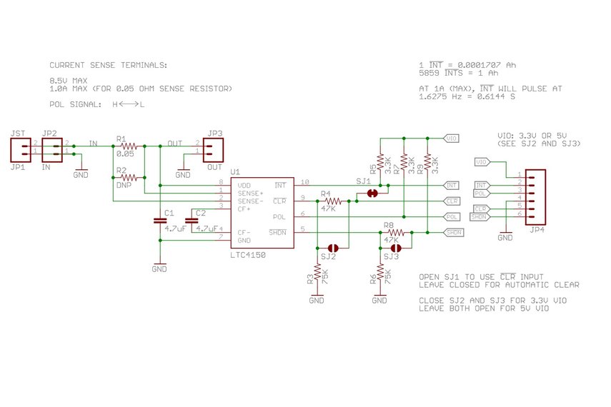 Battery Fuel gauge meter Coulomb Counter arduino from Power_Modules on Tindie