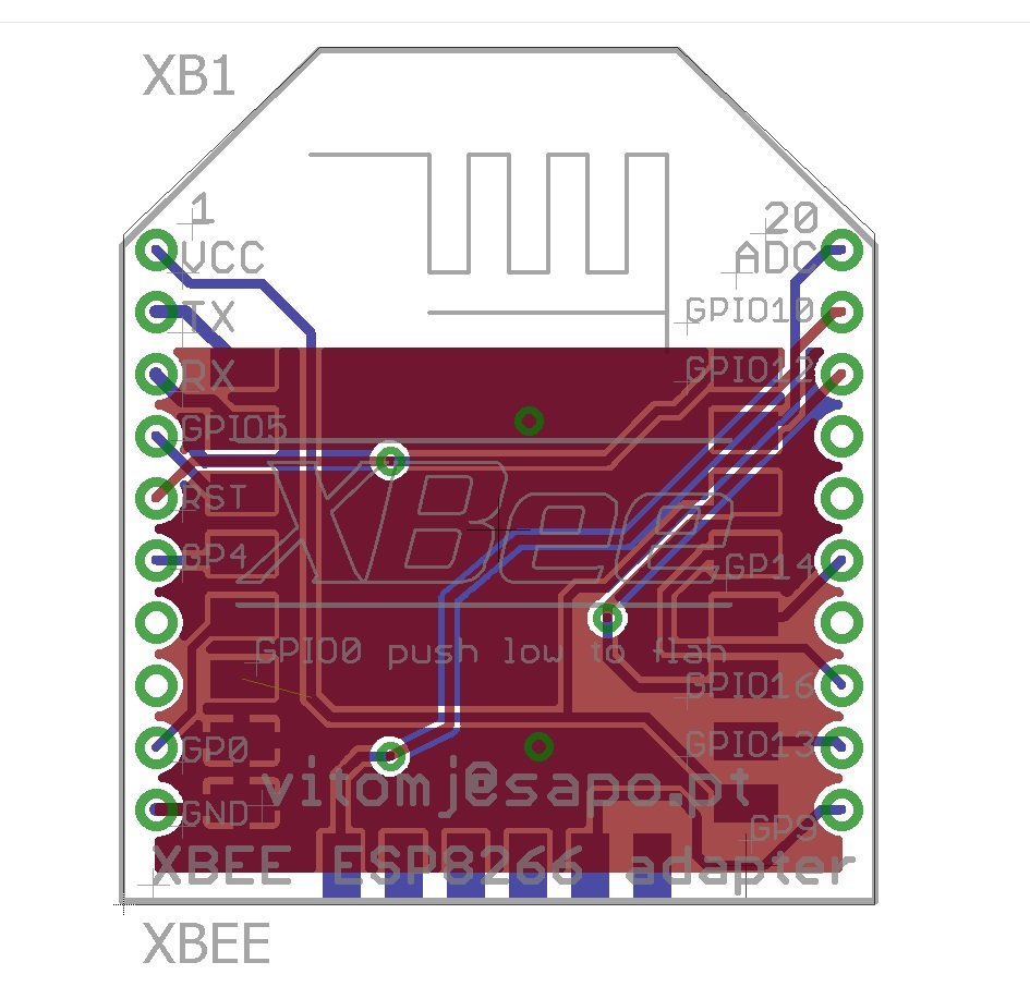 XBEE ESP8266 adapter PCB - arduino xbee boards from Power_Modules on Tindie
