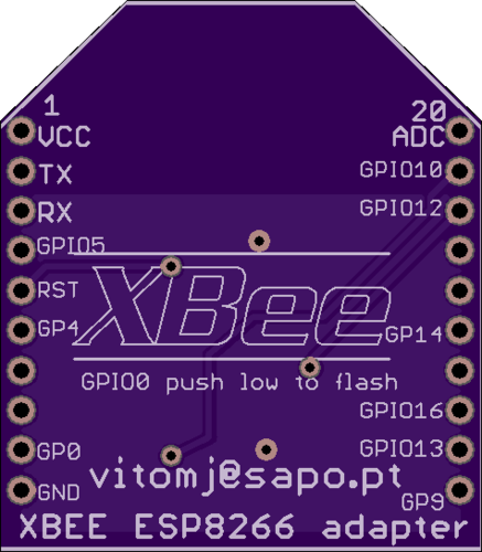 XBEE ESP8266 adapter PCB - arduino xbee boards from Power_Modules on Tindie