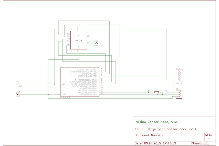 Attiny Sensor Node Pcb From Arduinopraxis On Tindie