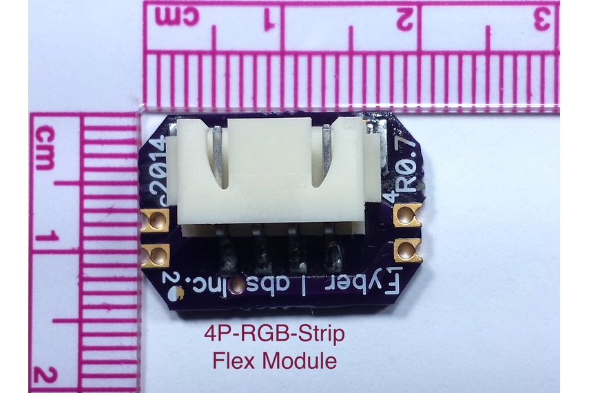 4P-RGB-Strip Flex Module from Fyberlabs on Tindie