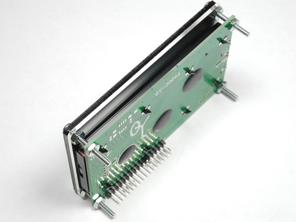 20x4 LCD Bezel with Clear Backplate from WIDGENEERING on Tindie