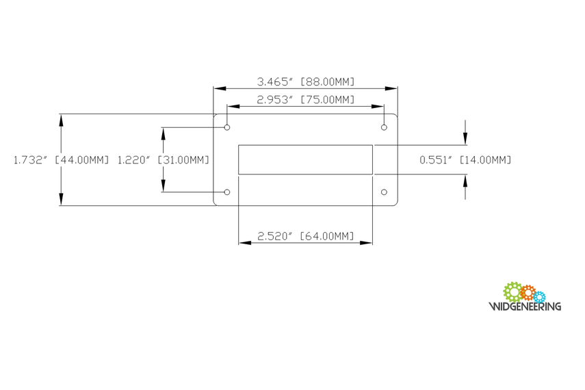 16x2 LCD Bezel with Clear Backplate from WIDGENEERING on Tindie