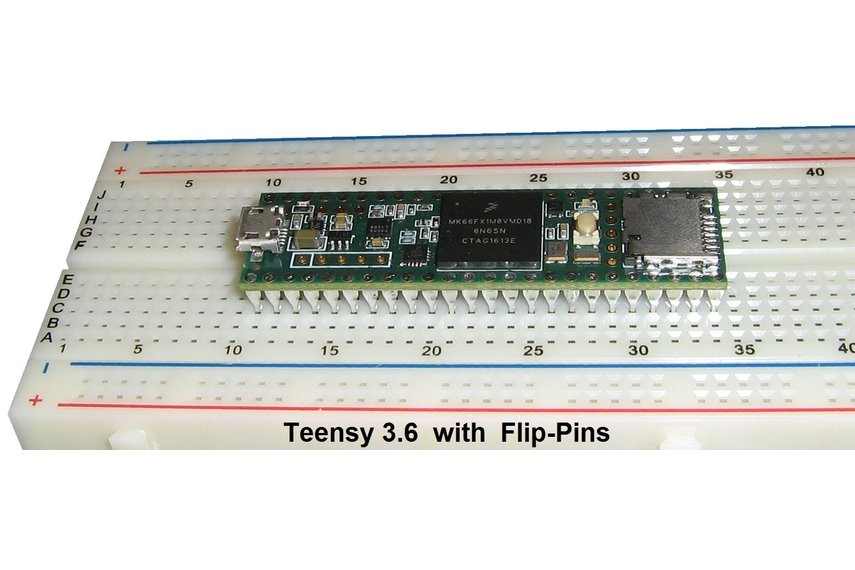 Flip-Pins for Teensy 3.5 or 3.6 (4 sets) from OSHChip on Tindie