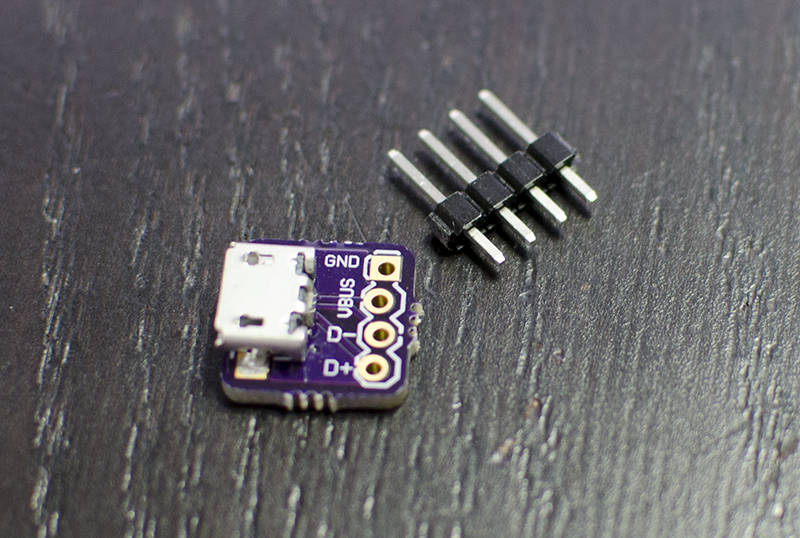 Micro USB B Socket Breakout from orkwerx on Tindie