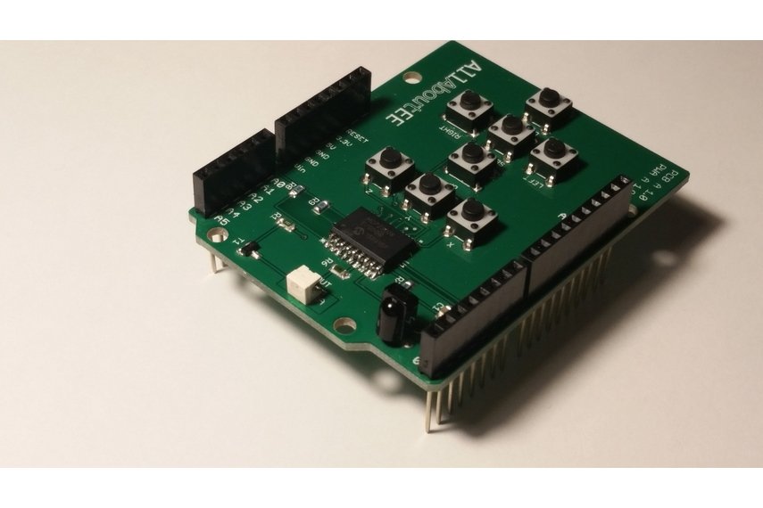 Infrared Remote Control Shield for Arduino from AllAboutEE on Tindie
