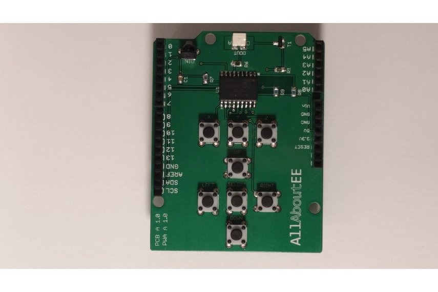 Infrared Remote Control Shield for Arduino from AllAboutEE on Tindie