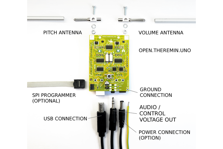 Theremin Shield for Arduino from gaudi on Tindie