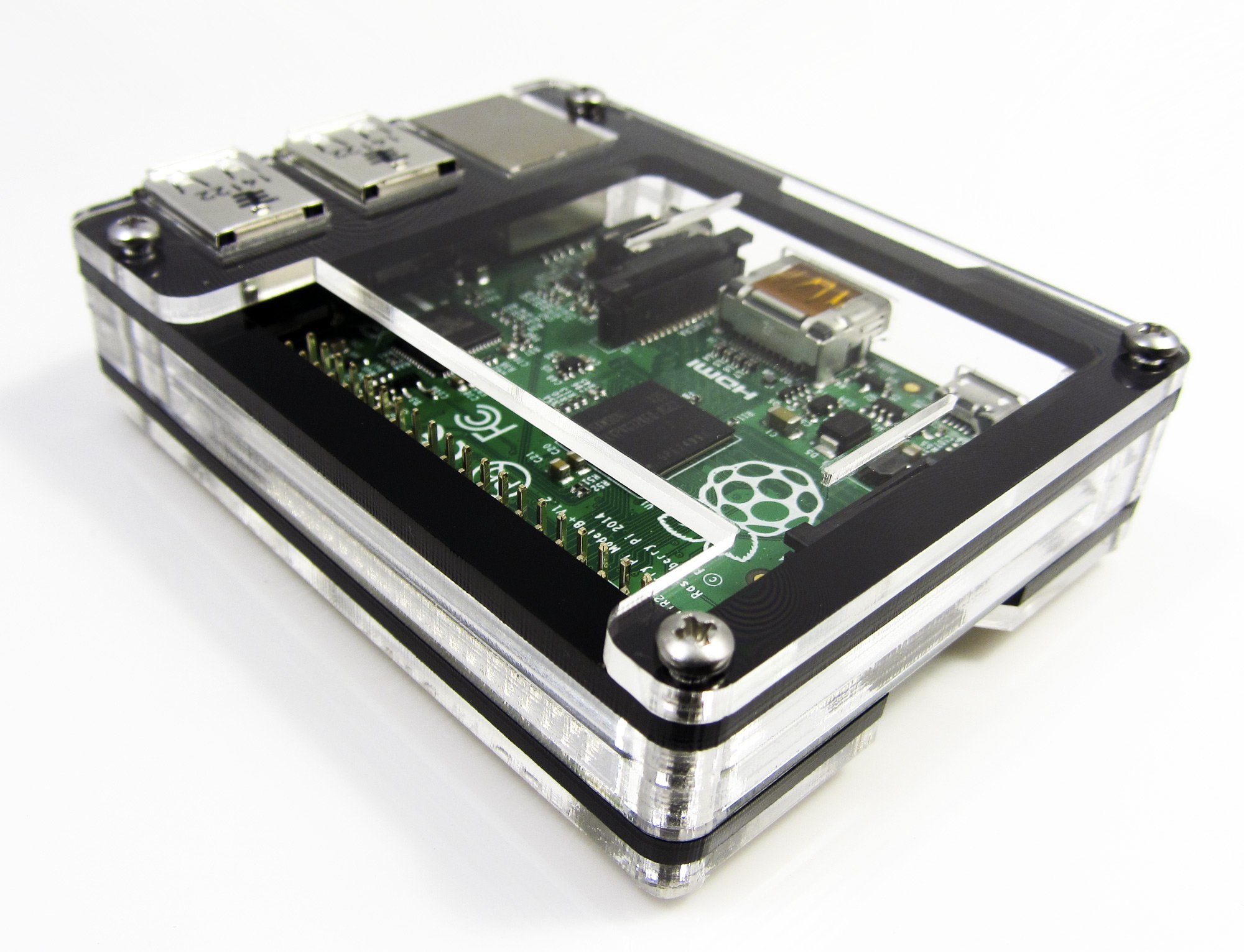 Zebra Case - Raspberry Pi B+ and 2B (Black Ice) from c4labs on Tindie