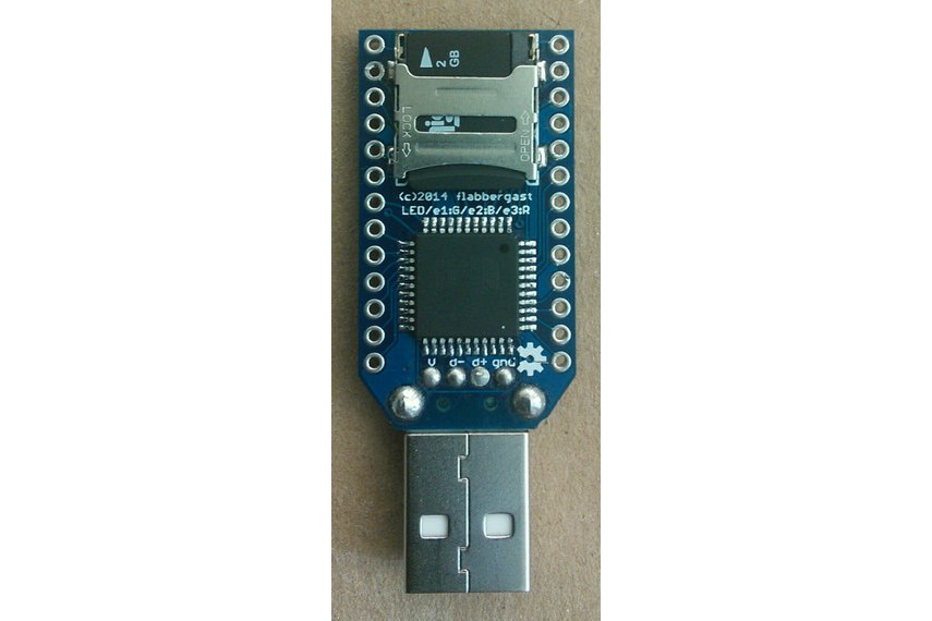 X-A4U: a programmable USB stick (PCB only) from 42_red_herrings on Tindie