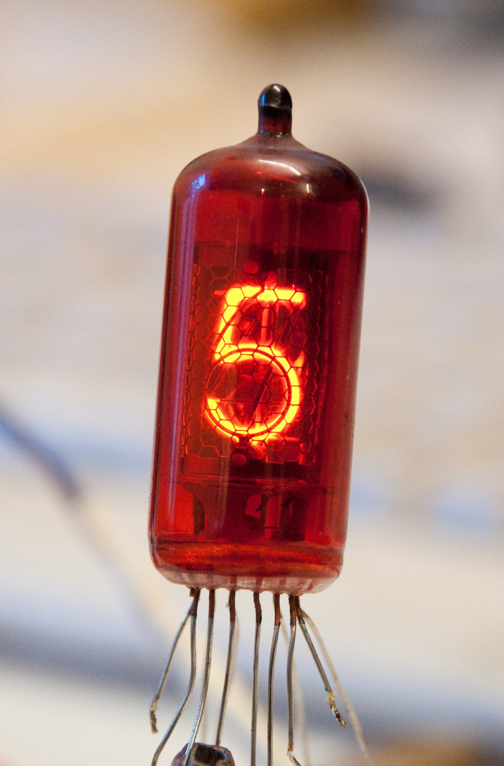 Set of 6 pcs Z570MP Nixie Tube for Nixie Clock from Radiotec on Tindie