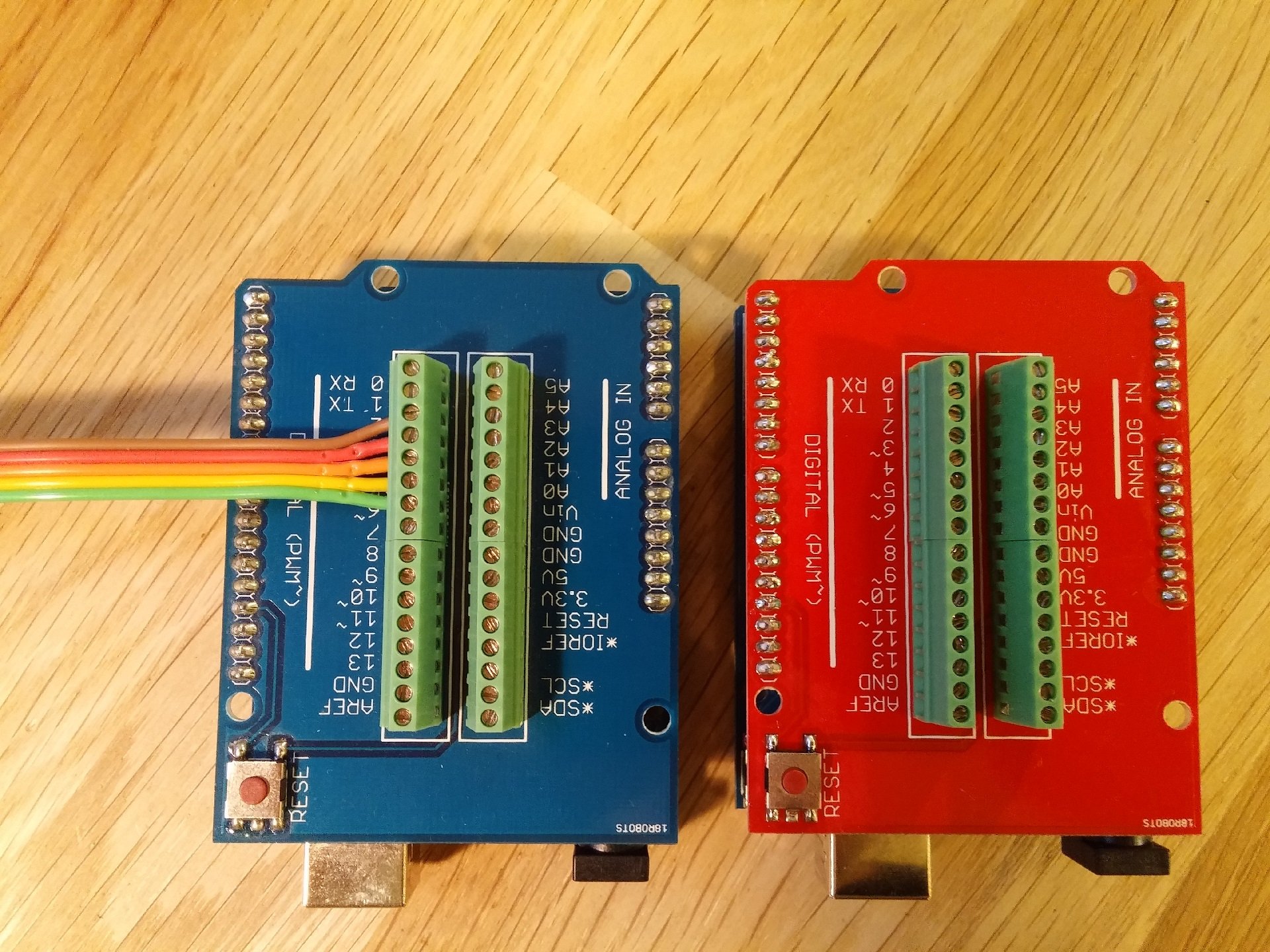 Mini Screw Terminal Shield For Arduino From 18robots On Tindie