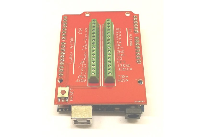 Mini Screw Terminal Shield For Arduino From 18robots On Tindie