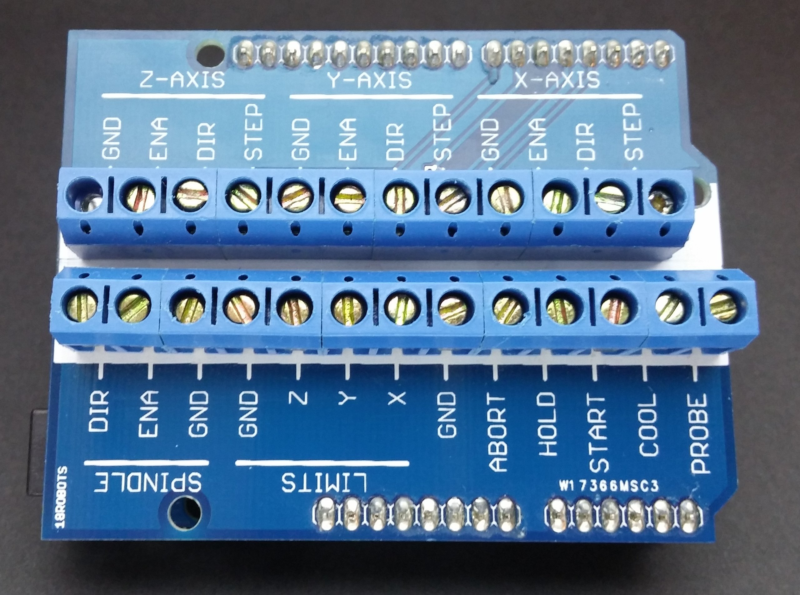 Grbl Compatible Cnc Shield For Arduino From 18robots On Tindie