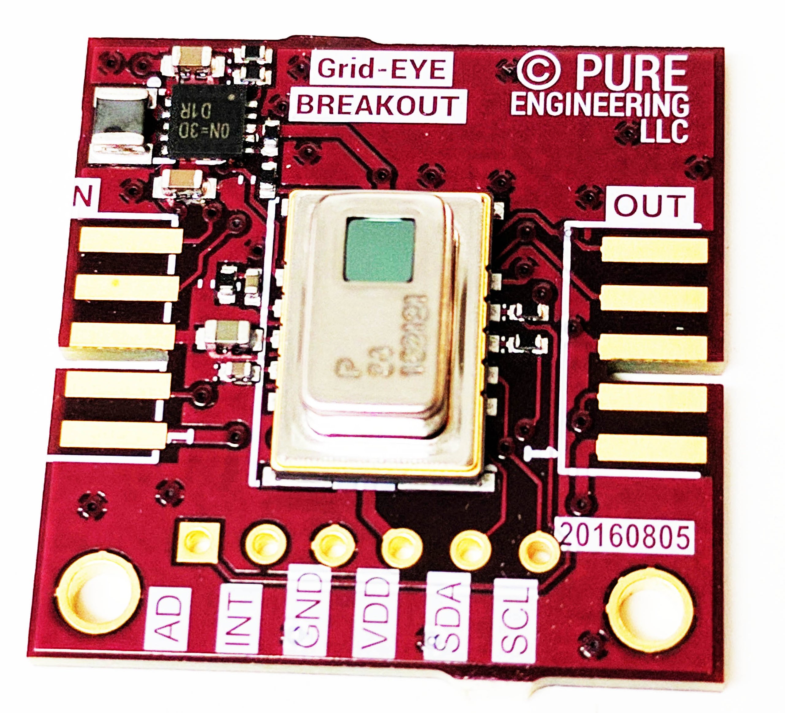 Grid-EYE module Breakout from PureEngineering on Tindie