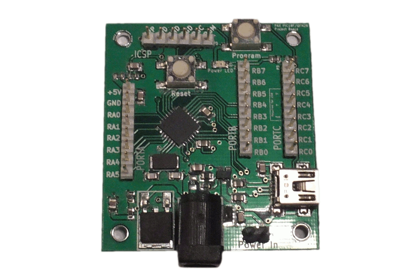 PAX PIC18F/QFN28 USB Project Development Board w/ PIC18F24K50 @ 48 Mhz from x86grl on Tindie