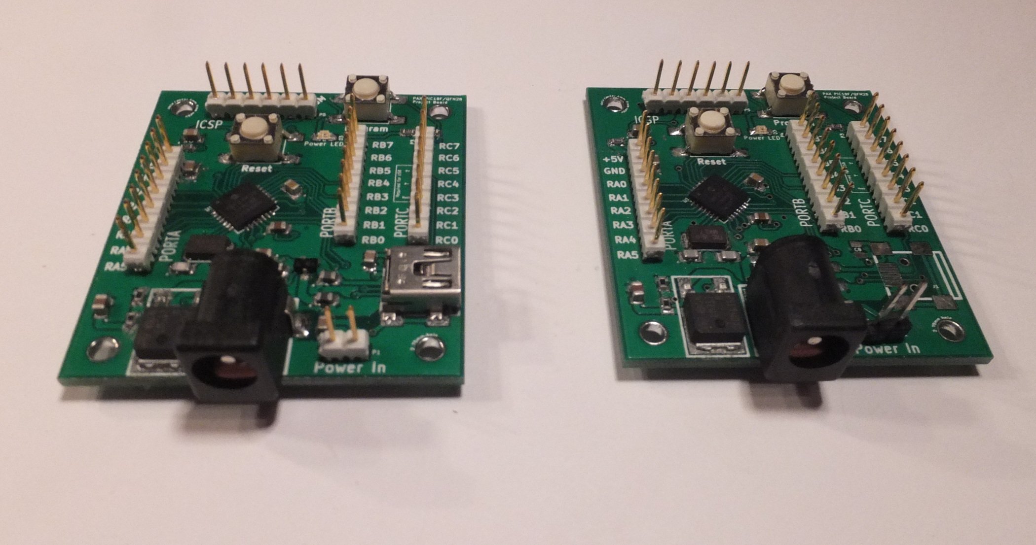 PAX PIC18F/QFN28 USB Project Development Board w/ PIC18F24K50 @ 48 Mhz ...