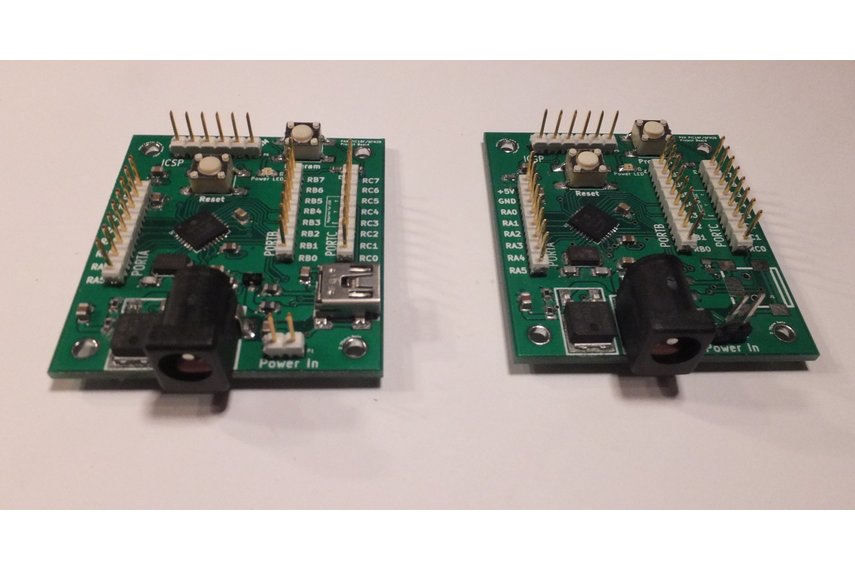 PAX PIC18F/QFN28 USB Project Development Board w/ PIC18F24K50 @ 48 Mhz ...