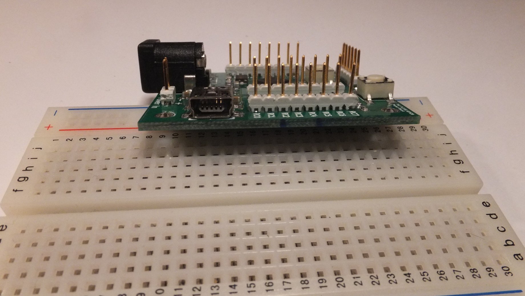 PAX PIC18F/QFN28 USB Project Development Board w/ PIC18F24K50 @ 48 Mhz ...