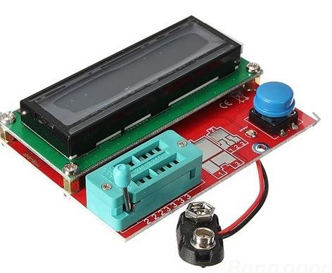 SMD/DIP Transistor Tester Diode Triode Capacitance ESR Meter MOS PNP ...