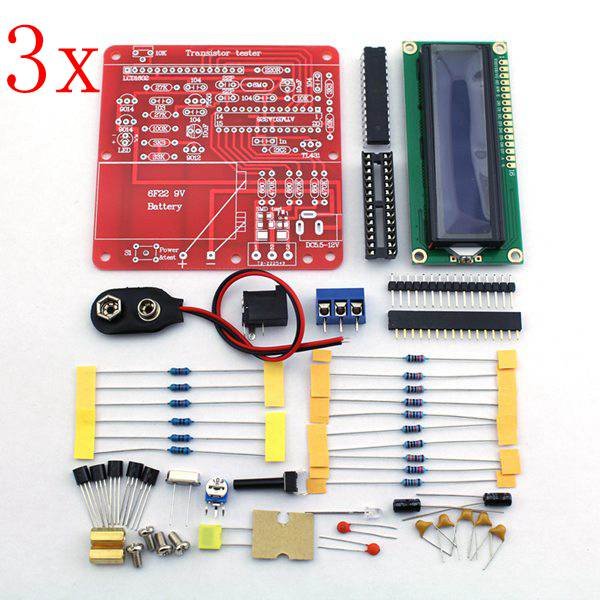 3 pc DIY Multi-function Transistor Tester Kit from mmm999 on Tindie