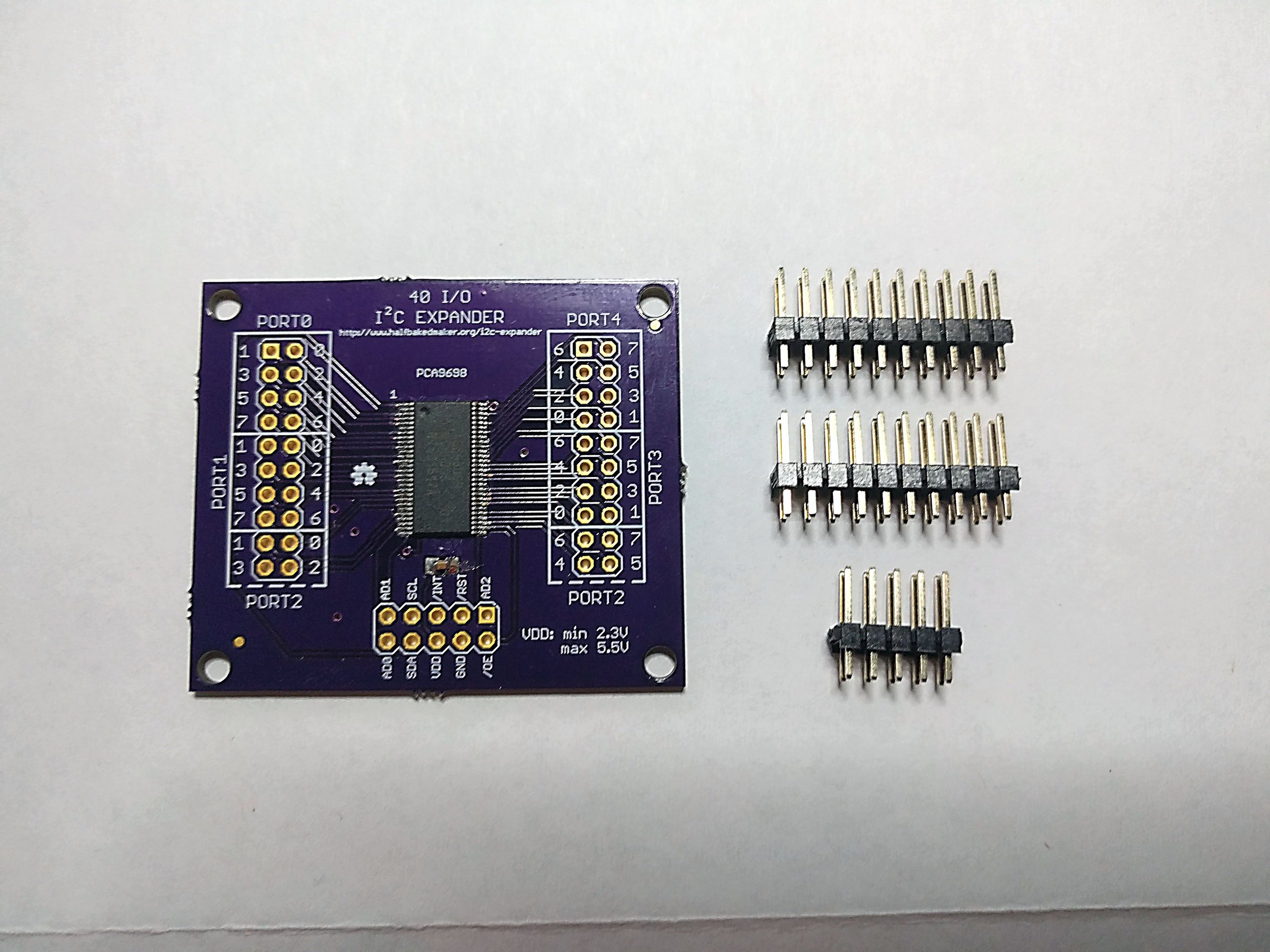 I2c 40 Port Gpio Expander From Halfbakedmaker On Tindie