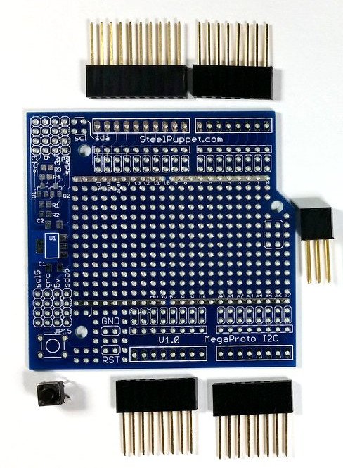 Proto-Shield, Master board, Header kit from duanebenson on Tindie