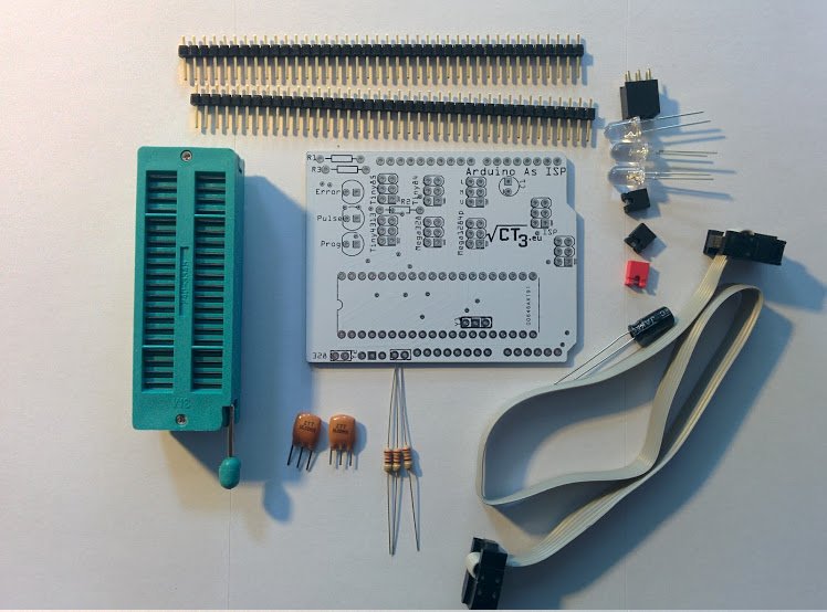 Arduino as ISP shield Atmega328/1284 Attiny85 from CT3 on Tindie