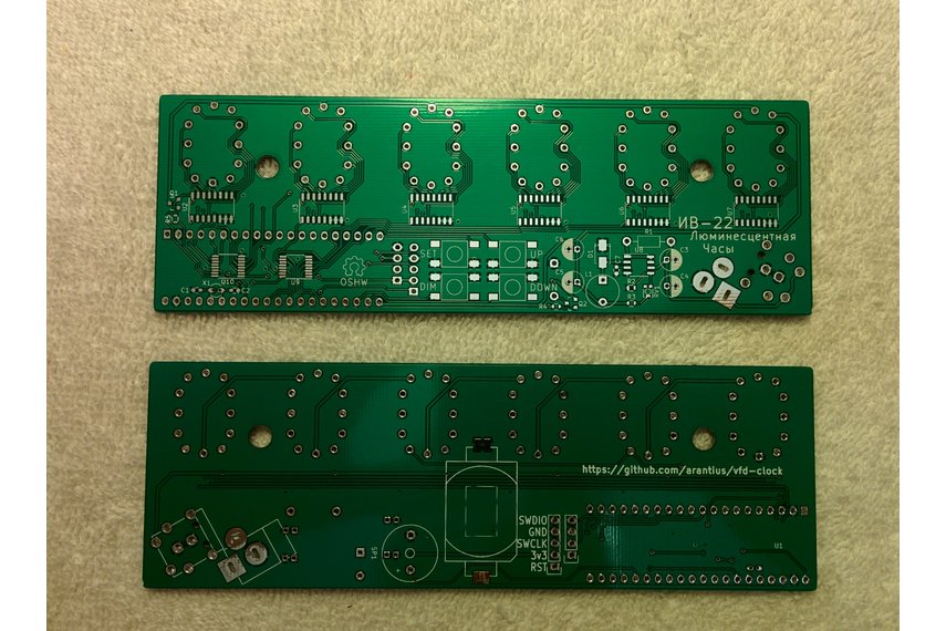 IV-22 VFD Clock Kit from arantius on Tindie