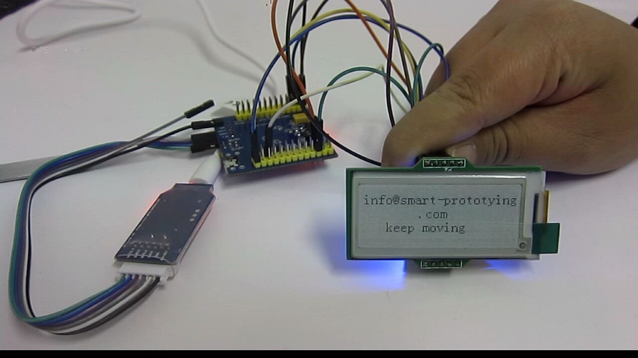 E-ink E-paper Display module 3.3V 2.04 inch 177x72 from alexchu on Tindie