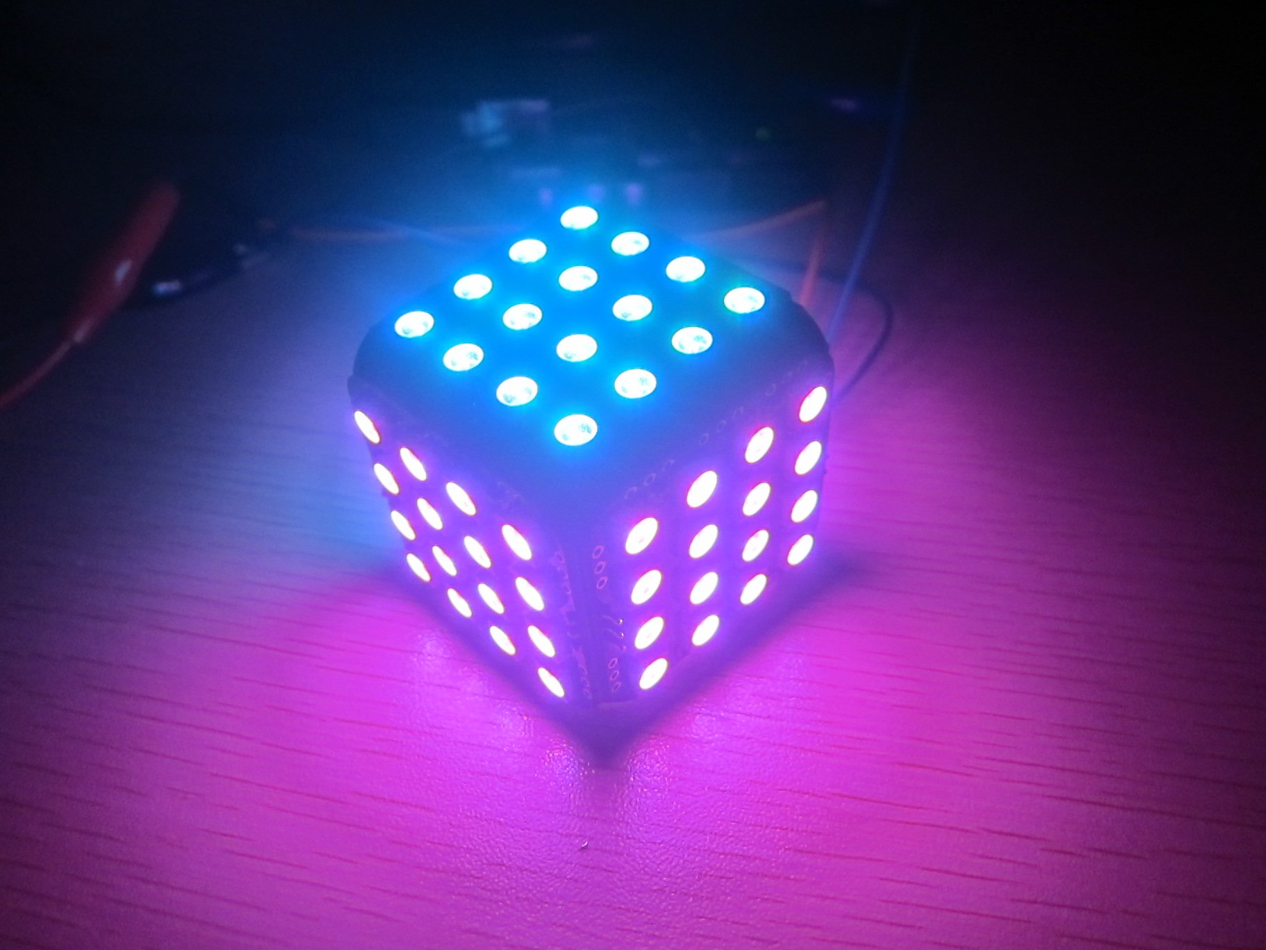 WS2812B LED Cube 96 for arduino colorful magic from alexchu on Tindie