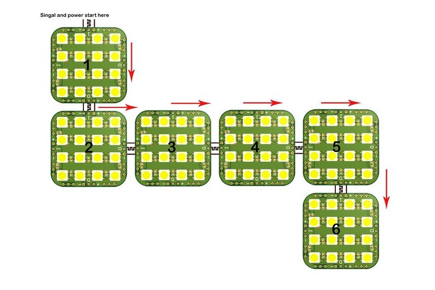 WS2812B LED Cube 96 for arduino colorful magic from alexchu on Tindie