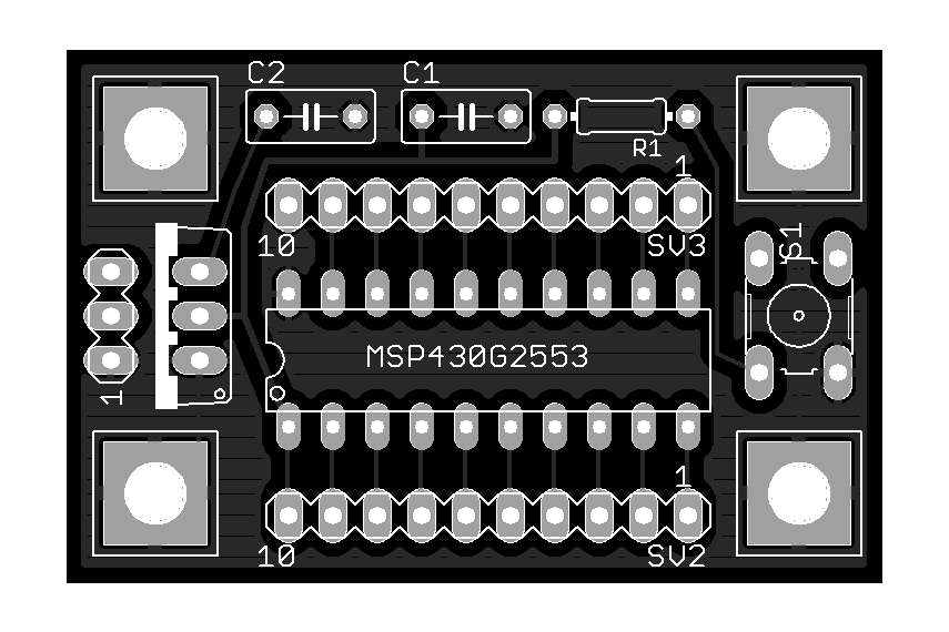 MSP430 Minimal Breakout - Bare PCB from Lageos on Tindie