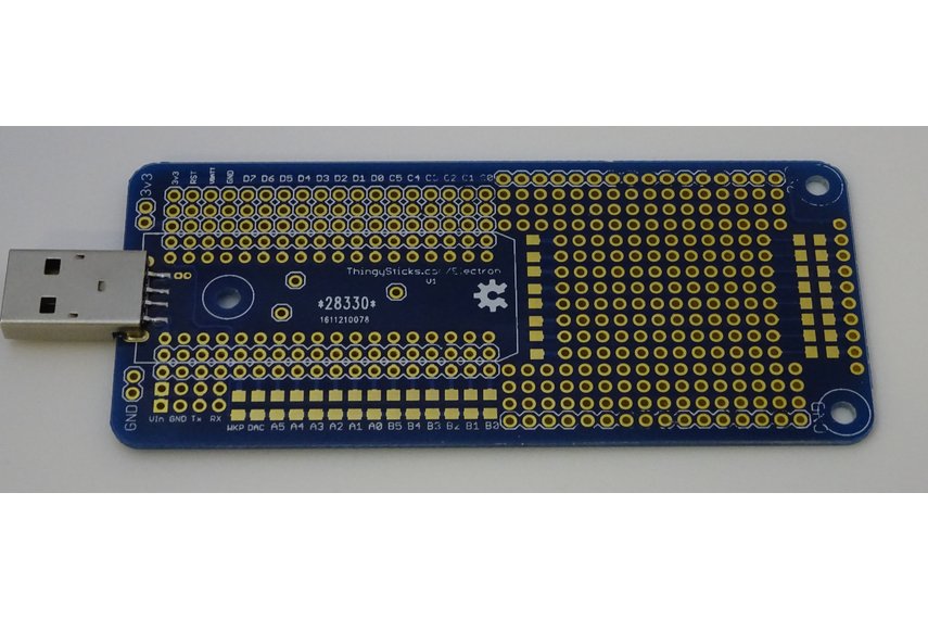 Prototype PCB for the Particle Electron. from ThingySticks on Tindie