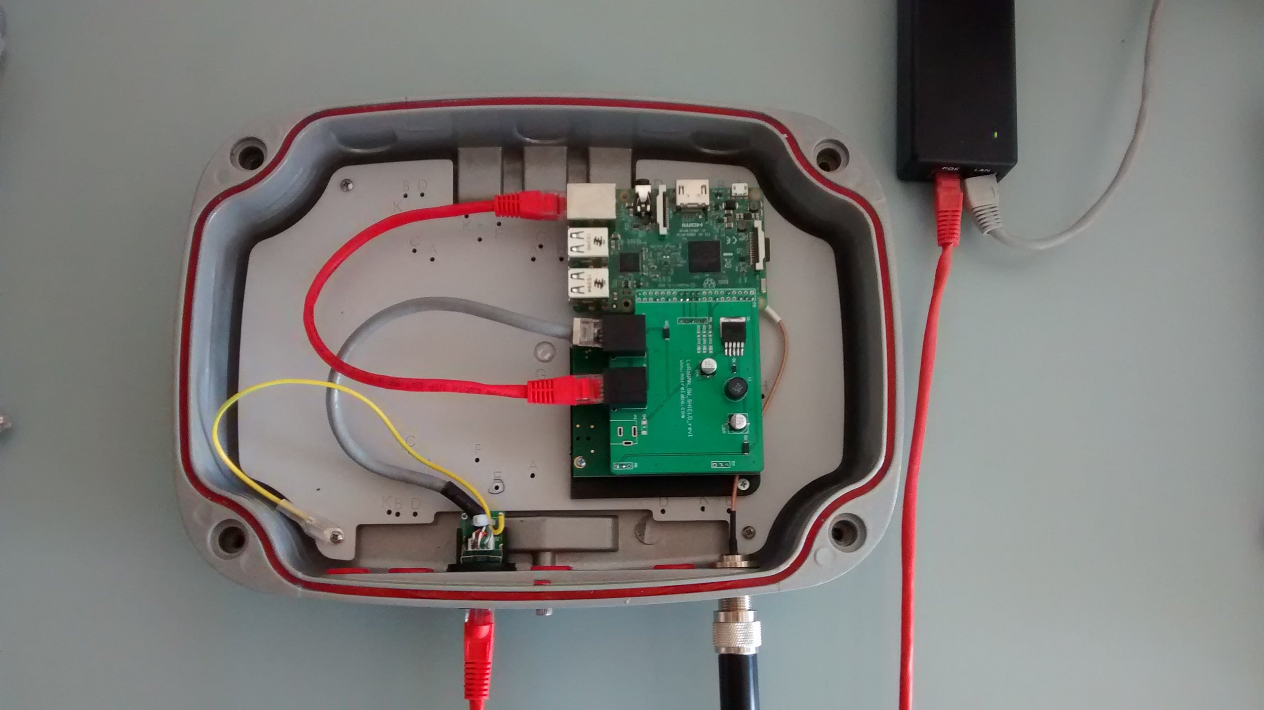 iC880A LoRaWAN PoE adapter for Raspberry PI from marcel on Tindie