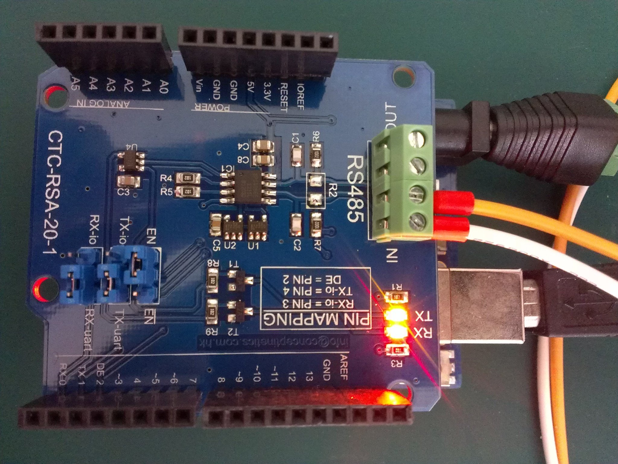 Rs485 Rs422 Shield For Arduino From Conceptinetics On Tindie