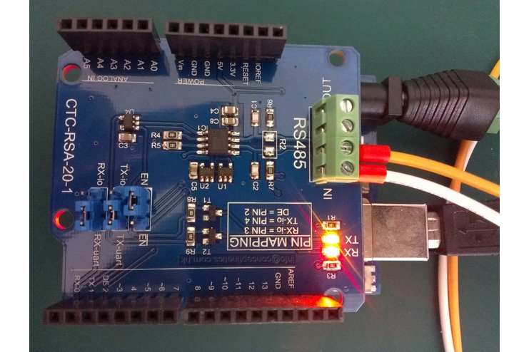 RS485 RS422 Shield for Arduino from Conceptinetics on Tindie