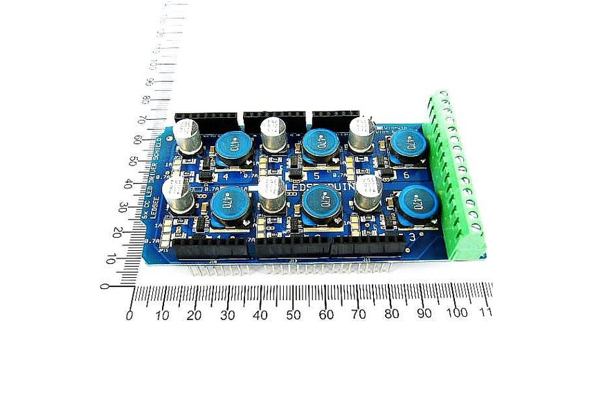 6 Channel LED Shield for Arduino (0,35-0,7-1A) from Conceptinetics on ...