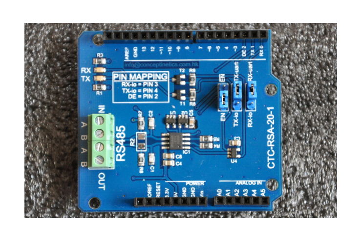 Rs485 Rs422 Shield For Arduino From Conceptinetics On Tindie