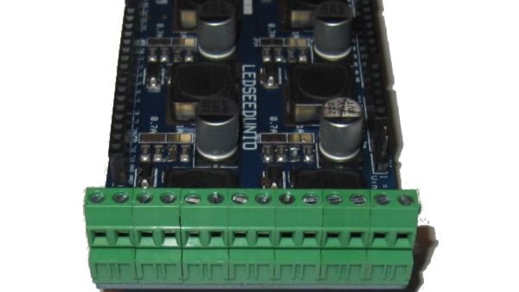 6 Channel LED Shield for Arduino (0,35-0,7-1A) from Conceptinetics on ...