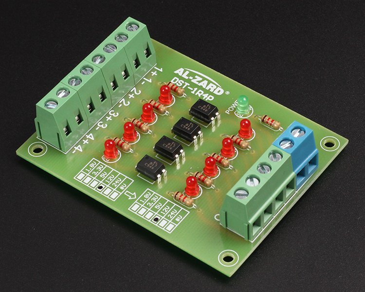 4Bit 24V to 5V Optocoupler Isolator(8042) from ICStation on Tindie
