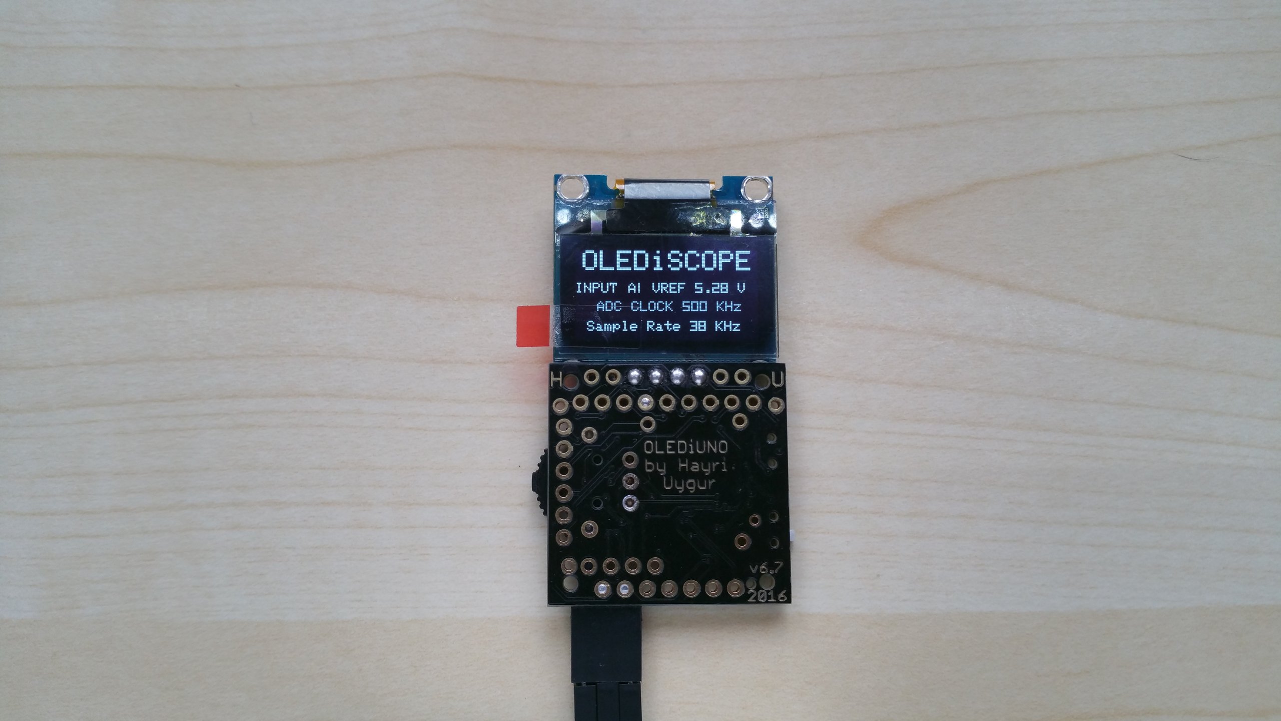 OLEDiSCOPE an Oscilloscope for your pocket from PhoenixCNC on Tindie