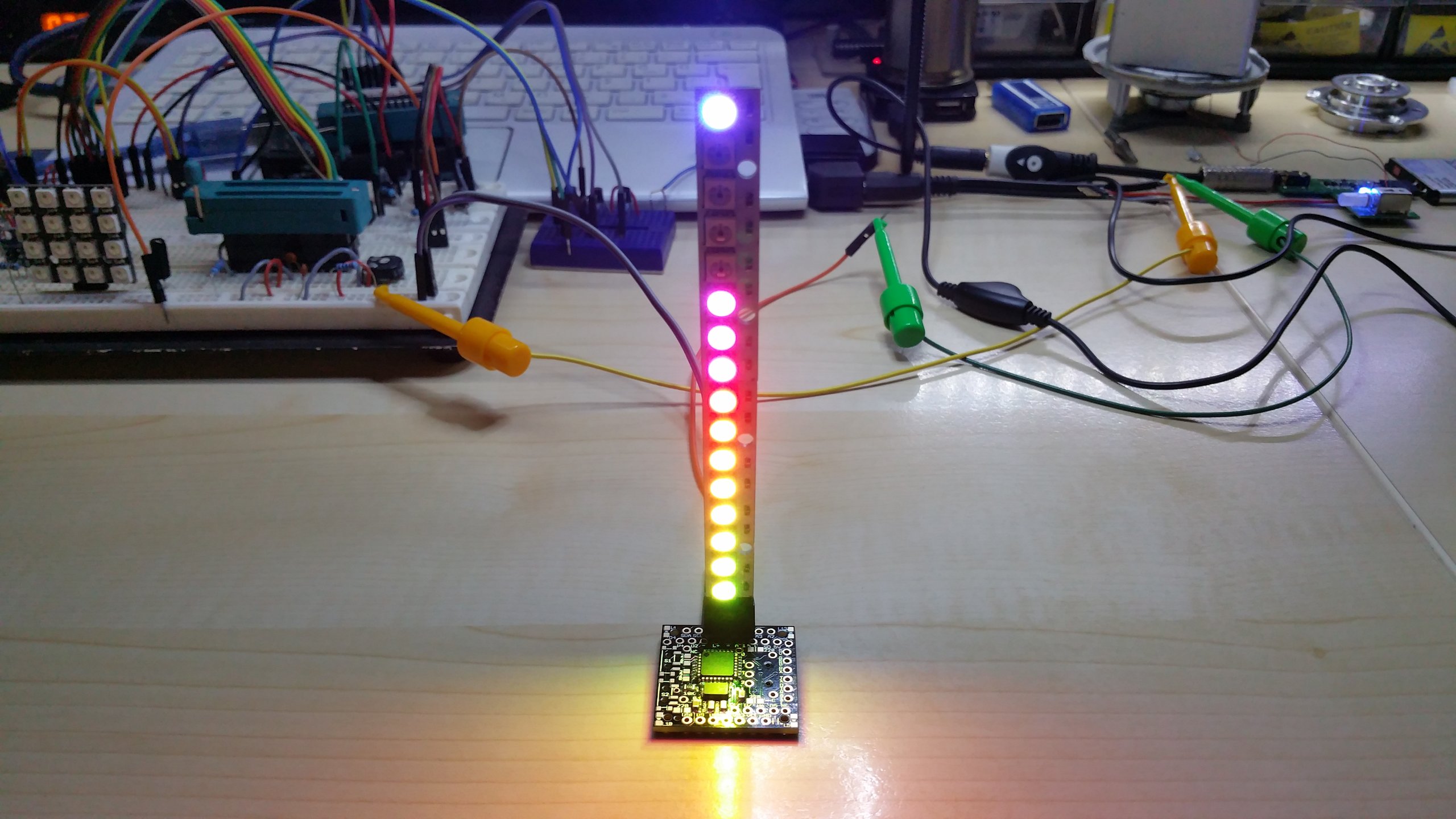 OLEDiUNO Neopixel VU-Meter from PhoenixCNC on Tindie