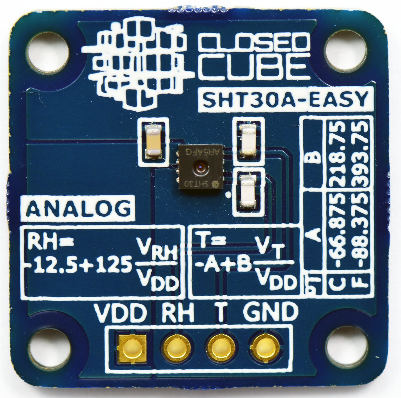SHT30 Analog Humidity & Temperature Sensor Module from closedcube on Tindie