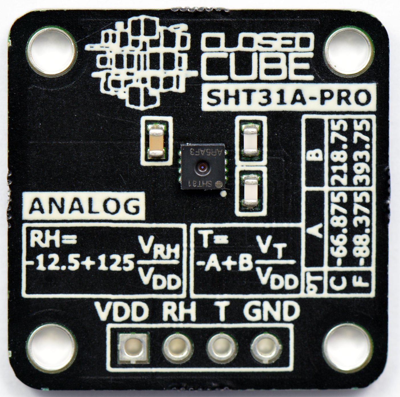 SHT31 Analog Humidity & Temperature Sensor Module from closedcube on Tindie